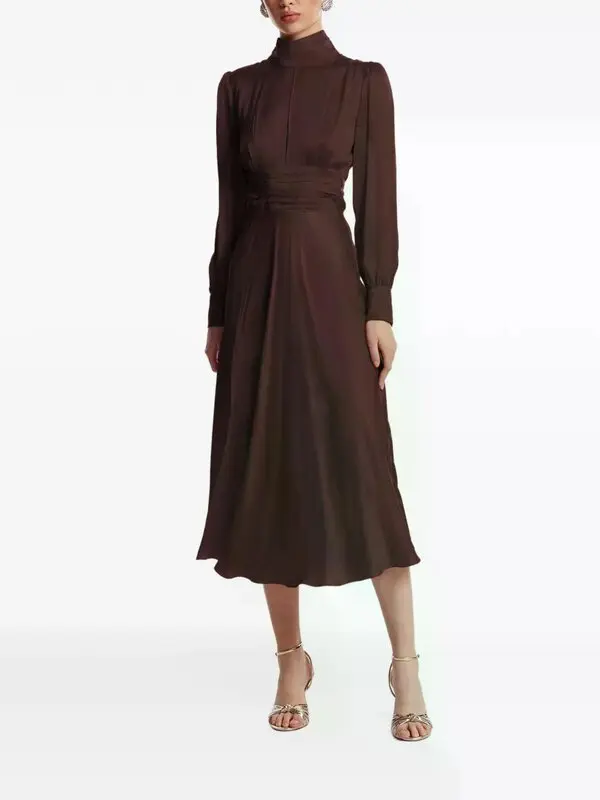 FRAMBOISE Cut-out Back Midi Dress