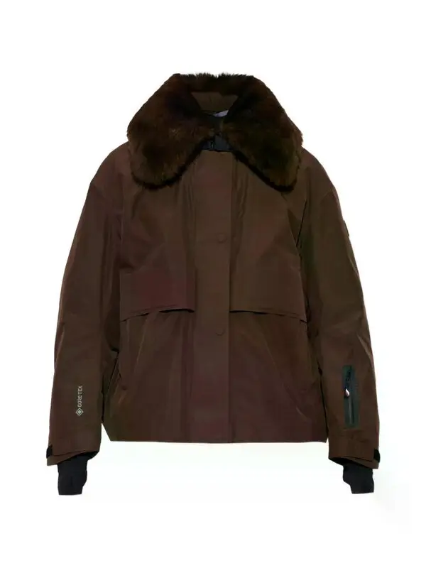 Moncler Caurel Gore-tex Collared Ski Jacket - Brown