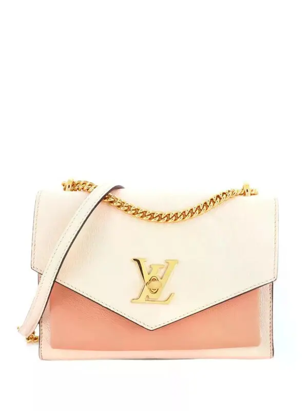 LOUIS VUITTON Mylockme Handbag Leather Bb Crossbody Bag - Neutrals