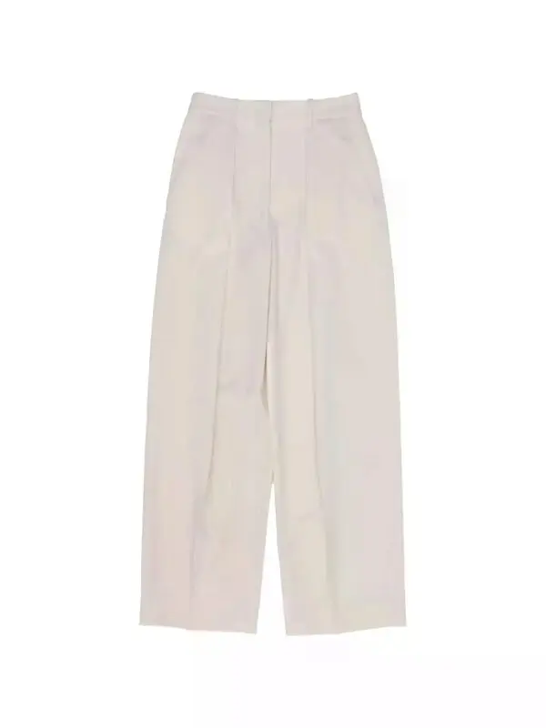 Victoria Beckham Wide-leg Pleated Trousers