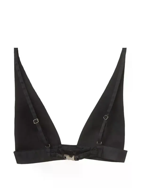Prada Re-nylon Triangle Logo Bralette Top