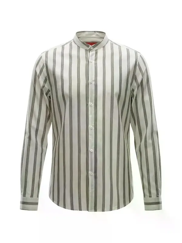 GIANNI LUPO Vertical-stripe Cotton Shirt