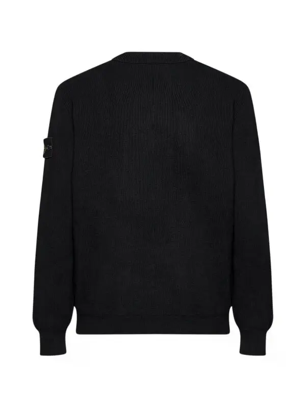 Stone Island Ribbed-knit Logo-patch Sweater