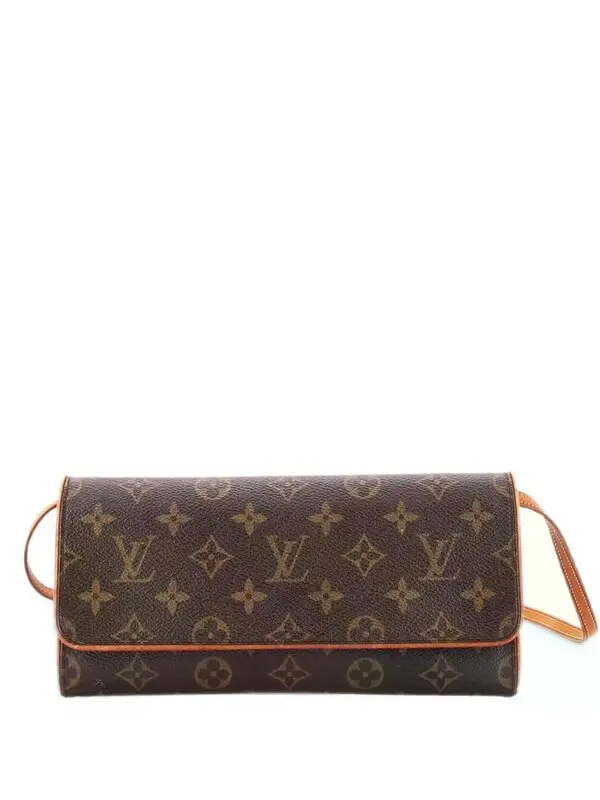 LOUIS VUITTON Twin Handbag Monogram Canvas Gm Crossbody Bag