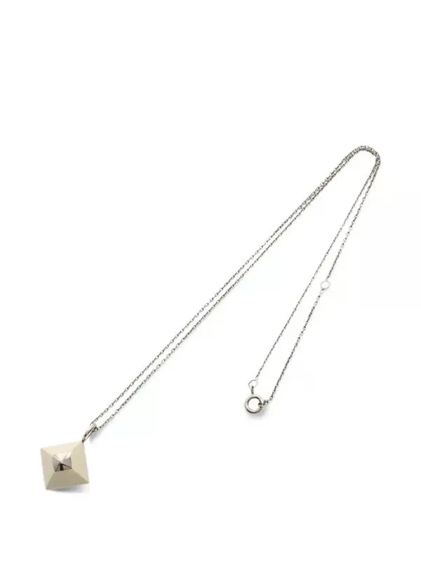 Hermès 2010s Médor Cupidon Necklace - Silver