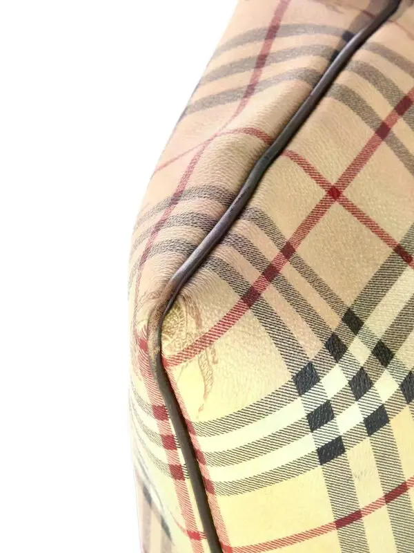 Burberry Tote Bag Haymarket Coated Canvas Satchel