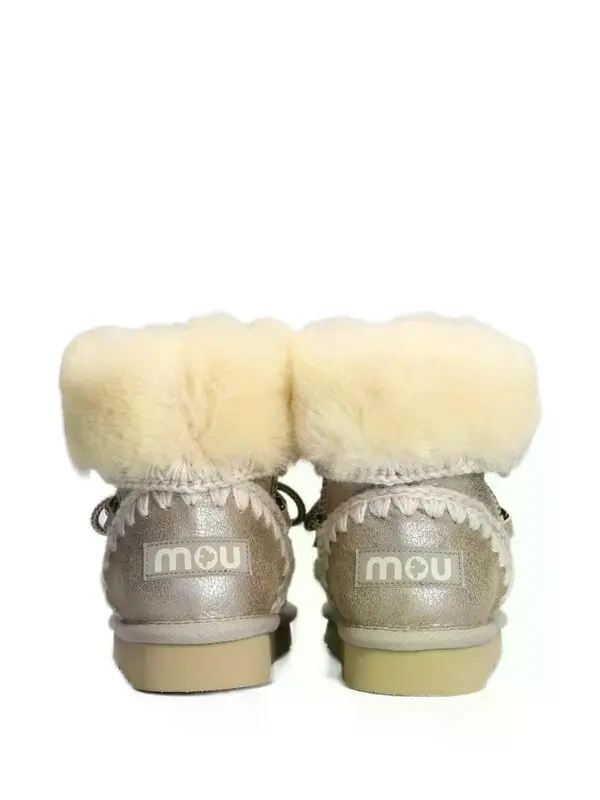 Mou Eskimo 24 Shearling-trim Lace-up Boots