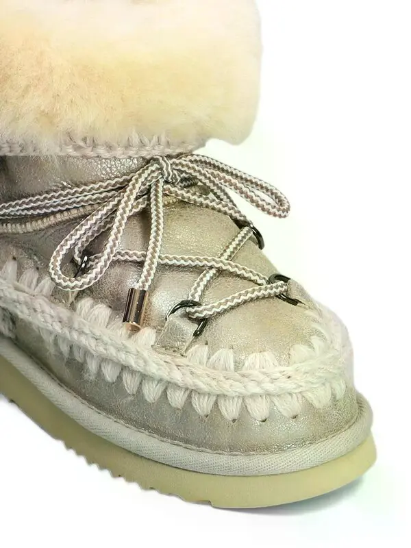 Mou Eskimo 24 Shearling-trim Lace-up Boots