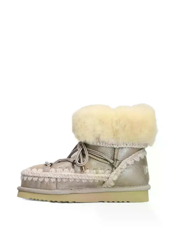 Mou Eskimo 24 Shearling-trim Lace-up Boots
