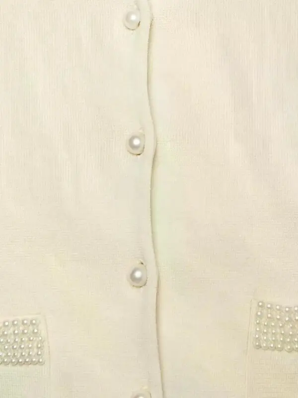 Sandro Beaded Cropped Cardigan