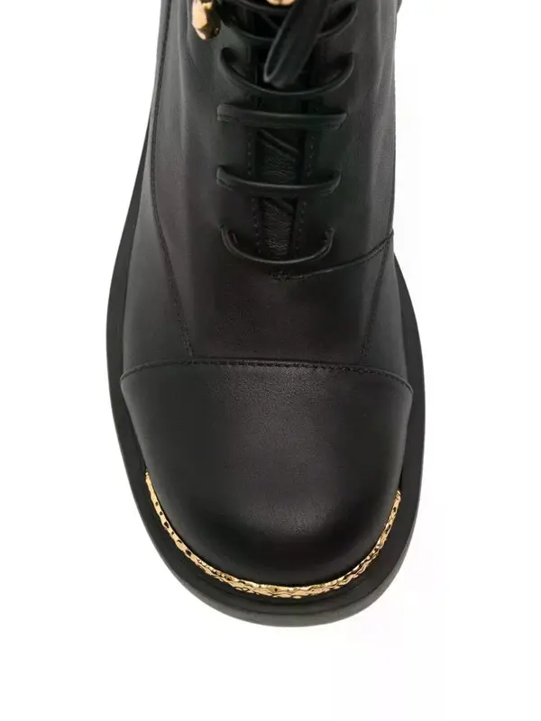 GIUSEPPE ZANOTTI Lace-up Logo-plaque Boots