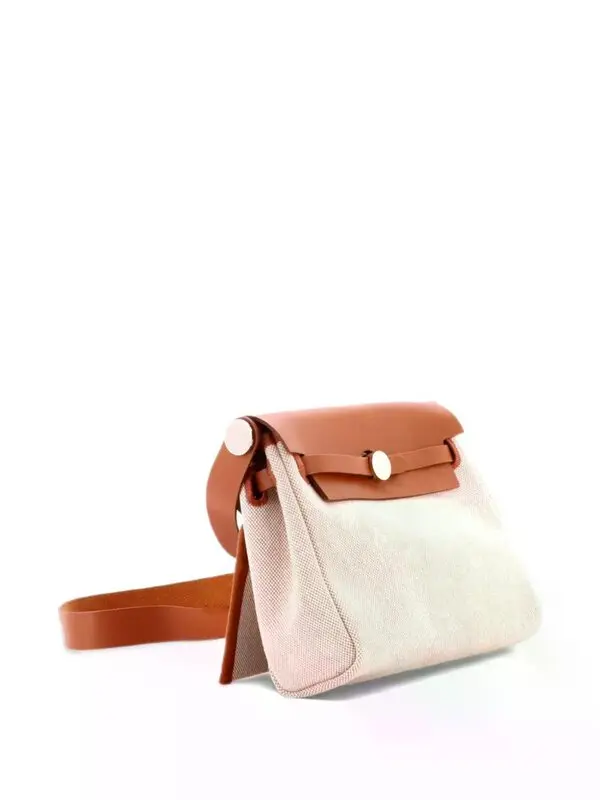 Hermès Herbag Zip Toile And Leather 20 Shoulder Bag