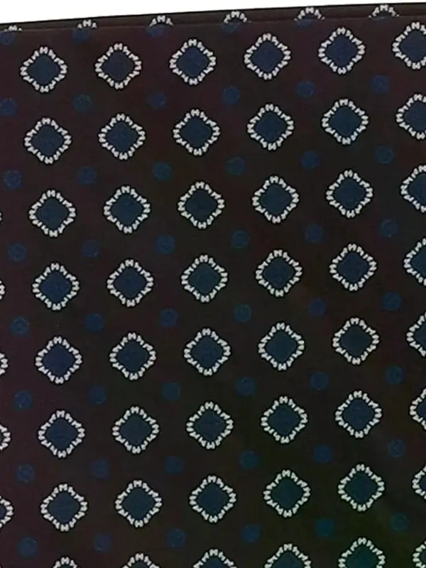 BOSS One Silk Pocket Square With Printed Pattern - Brown