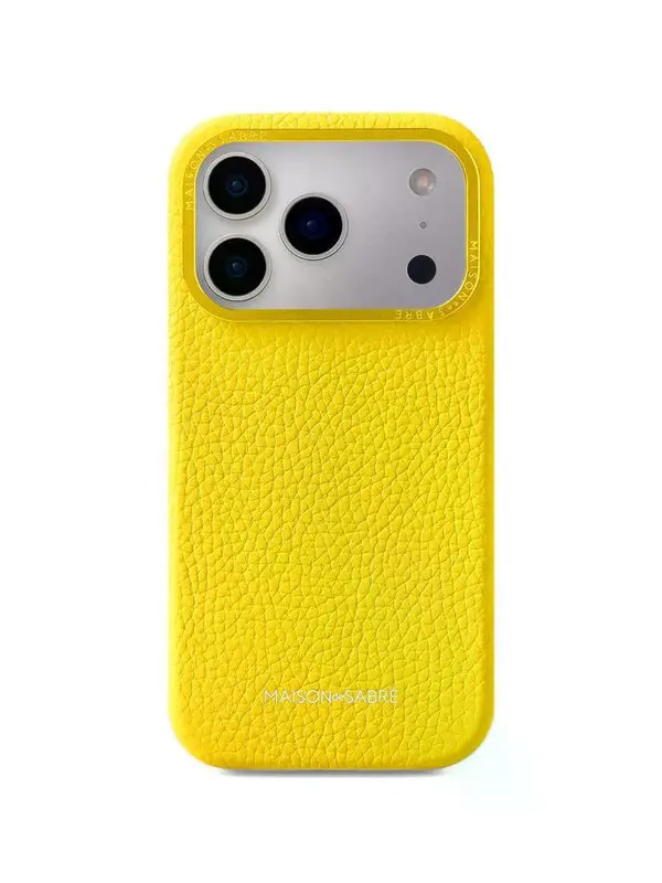MAISON DE SABRE Grainy Leather Iphone 18 Pro Max Phone Case