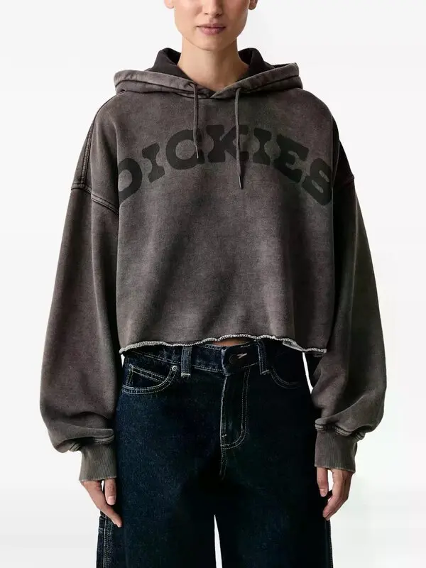 Dickies Hollywood Logo-print Cropped Hoodie