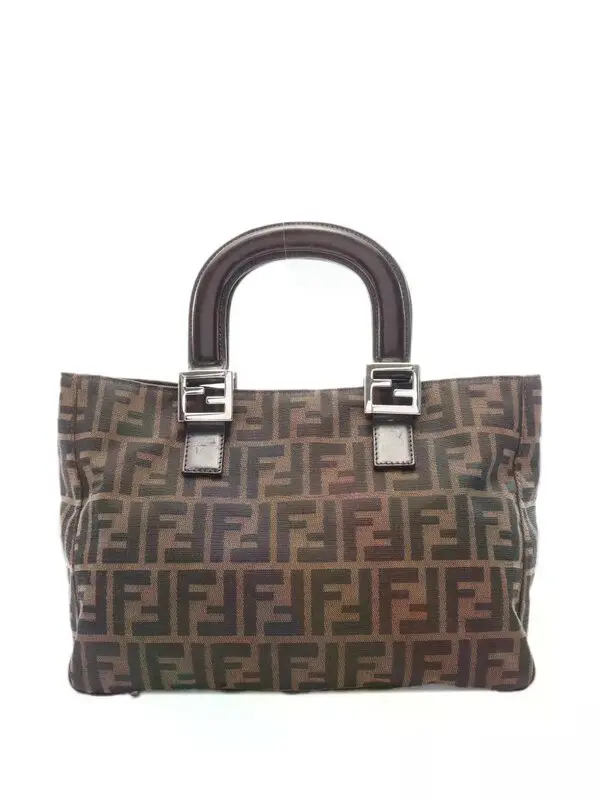 Fendi 2000s Zucca Canvas Tote Bag - Brown