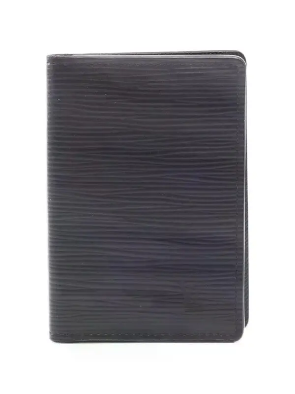LOUIS VUITTON 2015 Leather Card Case - Black