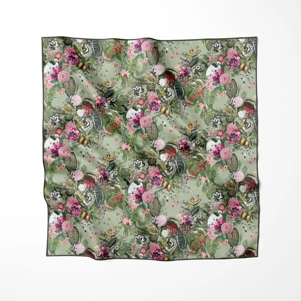 ARTIFACT. Silva Reverie Large Luxury Square Silk Scarf