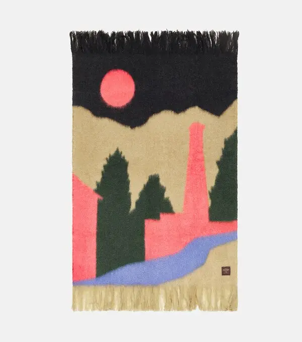 MANTAS EZCARAY Views Mohair And Wool-blend Throw