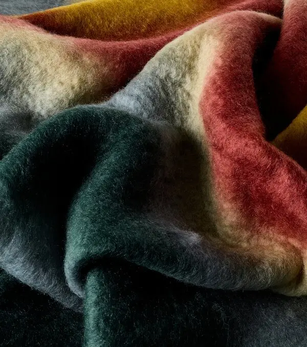 MANTAS EZCARAY Tie-dye Mohair And Wool-blend Throw