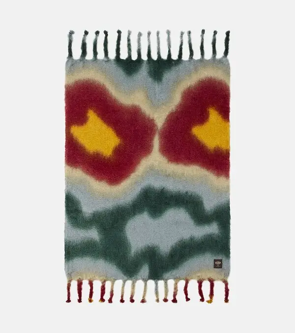 MANTAS EZCARAY Tie-dye Mohair And Wool-blend Throw