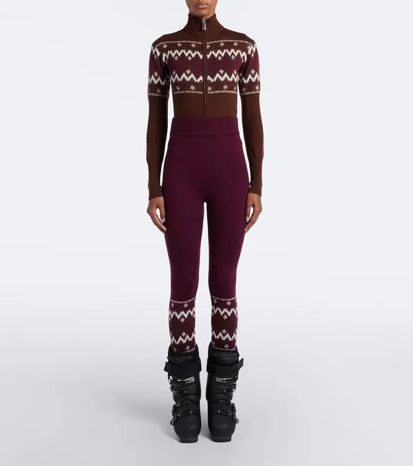 Perfect Moment Fair Isle Wool Bodysuit
