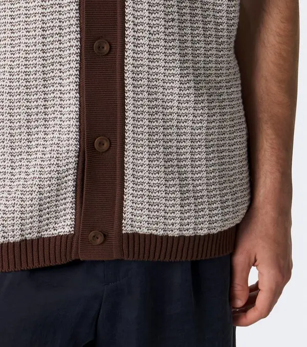 Frescobol Carioca Pinto Crochet Cotton Shirt