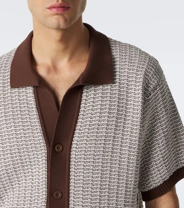 Frescobol Carioca Pinto Crochet Cotton Shirt