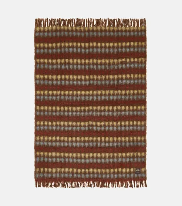 MANTAS EZCARAY Mia Fringed Wool And Mohair Throw