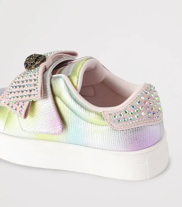 Kurt Geiger Leather Mini Laney Bow Sneakers