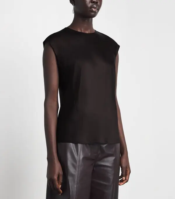 Vince Satin Sleeveless Blouse