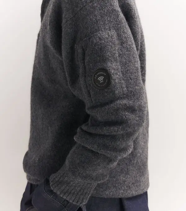 C.P. COMPANY Wool-blend Half-zip Sweater