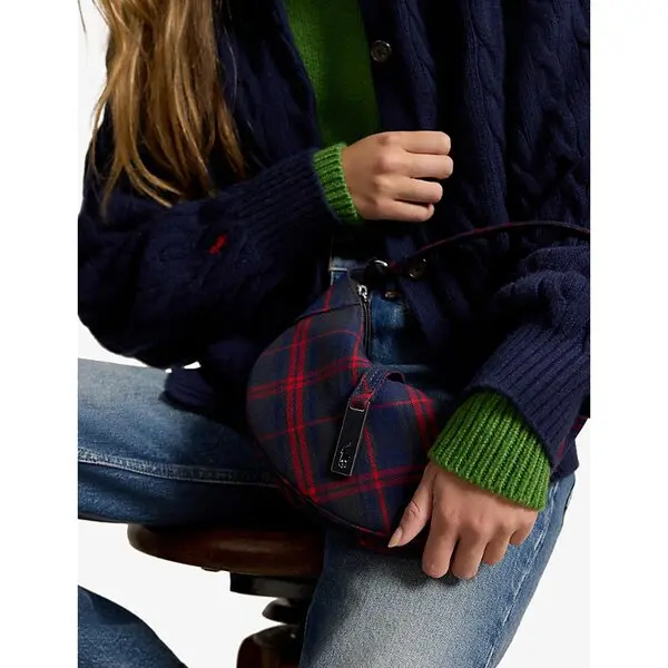 Polo Ralph Lauren Tartan-print Cotton Shoulder Bag