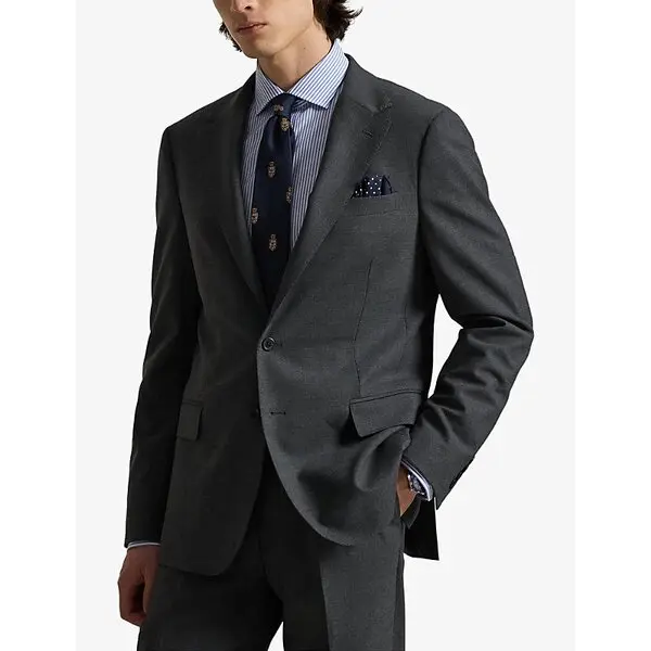 Polo Ralph Lauren Tailored Single-breasted Wool Blend Suit Jacket