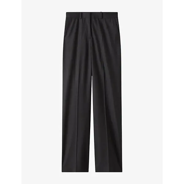 JOSEPH Morissey Flared-leg Mid-rise Stretch-wool Trousers