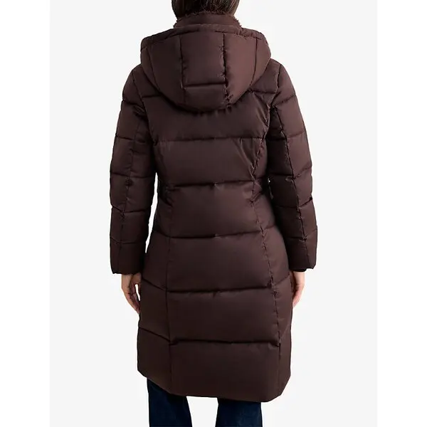 PHASE EIGHT Yasmine Removable-hooded Padded Puffer Coat