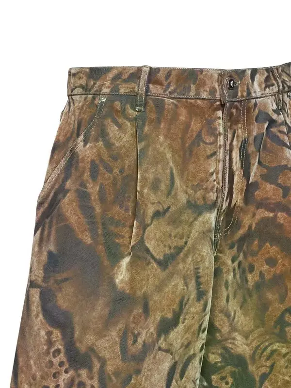 PDF Tiger-print Shorts