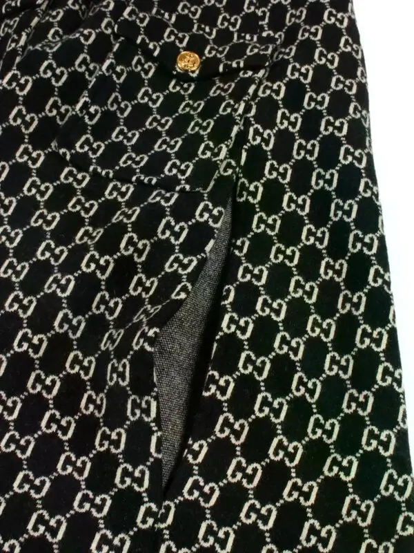 Gucci Gg Supreme-jacquard Cape Coat
