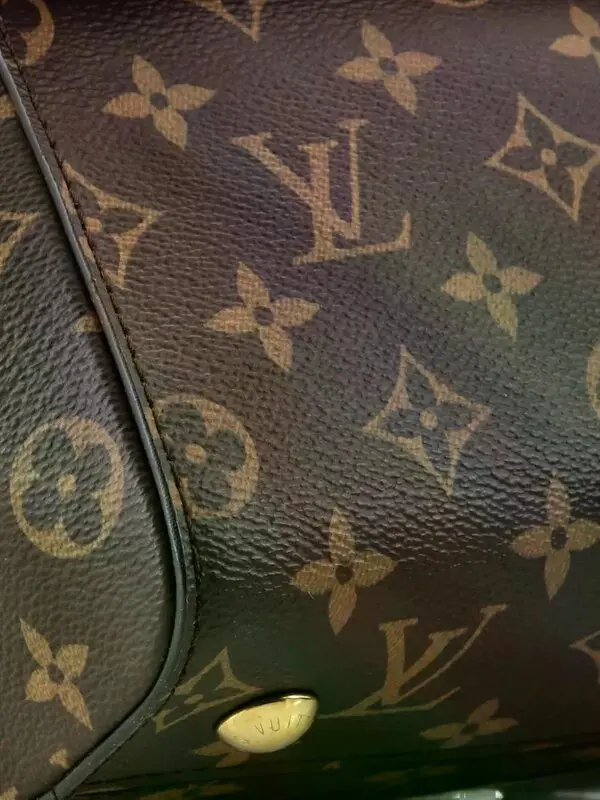LOUIS VUITTON Cluny Top Handle Bag Monogram Canvas Bb Satchel