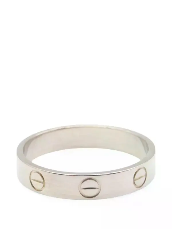 Cartier 2010s Mini Love Ring - Silver