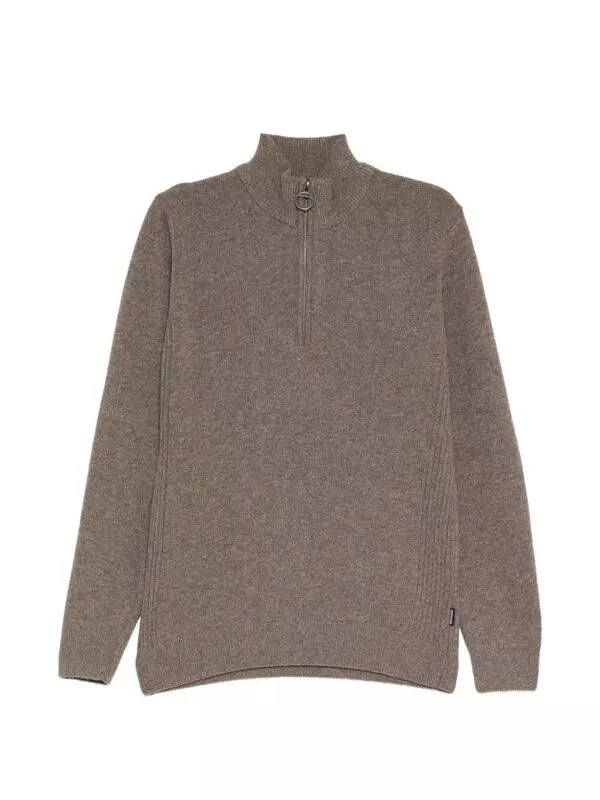 Barbour Ronson Wool-cashmere Half-zip Sweater