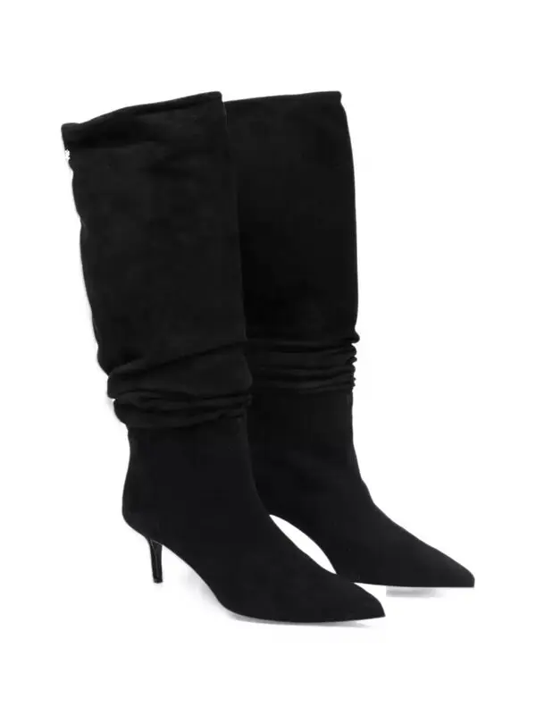 FABI Pointed-toe Slouchy Knee-high Boots