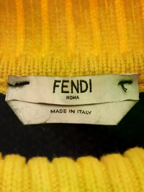 Fendi X Fila 2000s Logo-embroidered Sweater