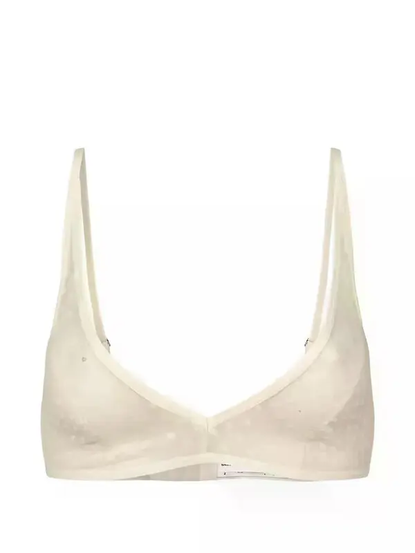 Samsøe Samsøe Saviona Polka-dot Mesh Bra - Neutrals
