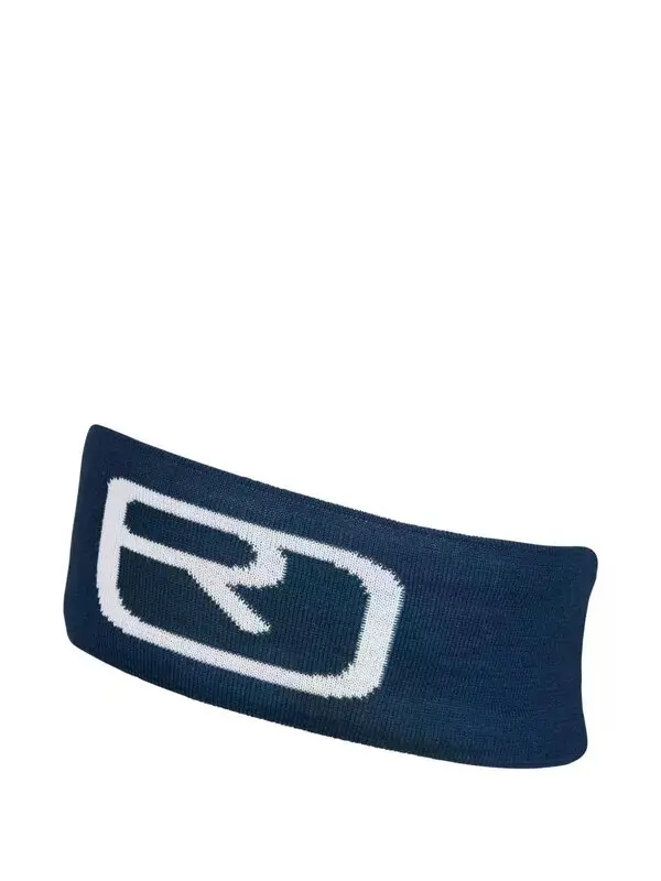 ORTOVOX Pro Logo-knit Headband - Blue