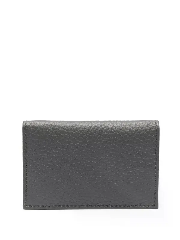 Eleventy Embossed-logo Card Holder - Grey