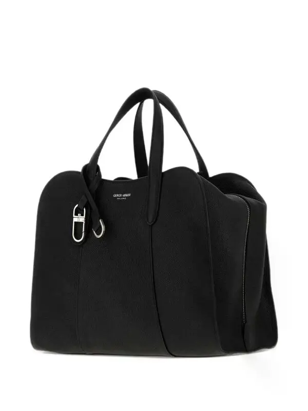 Giorgio Armani Grainy Leather Tote Bag