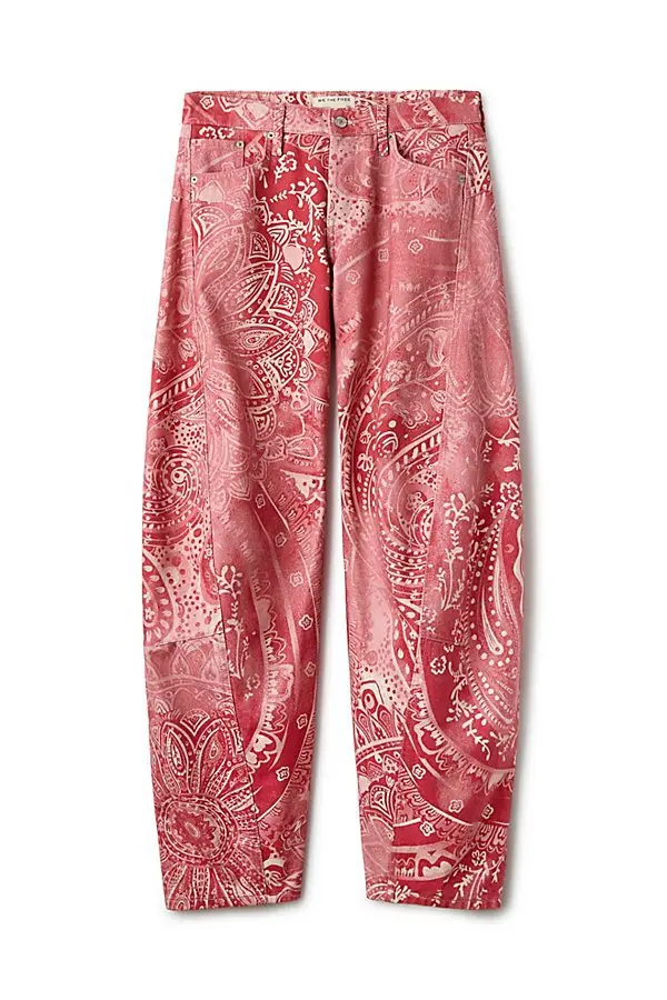 We The Free Fable Printed Twisted Jeans At