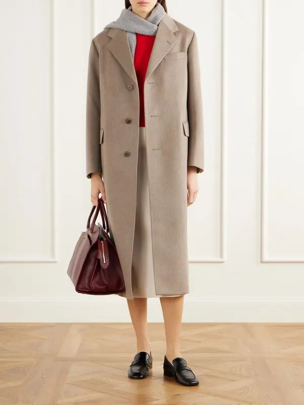 Auralee Moleskin Cashmere Coat