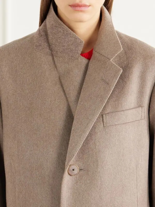 Auralee Moleskin Cashmere Coat
